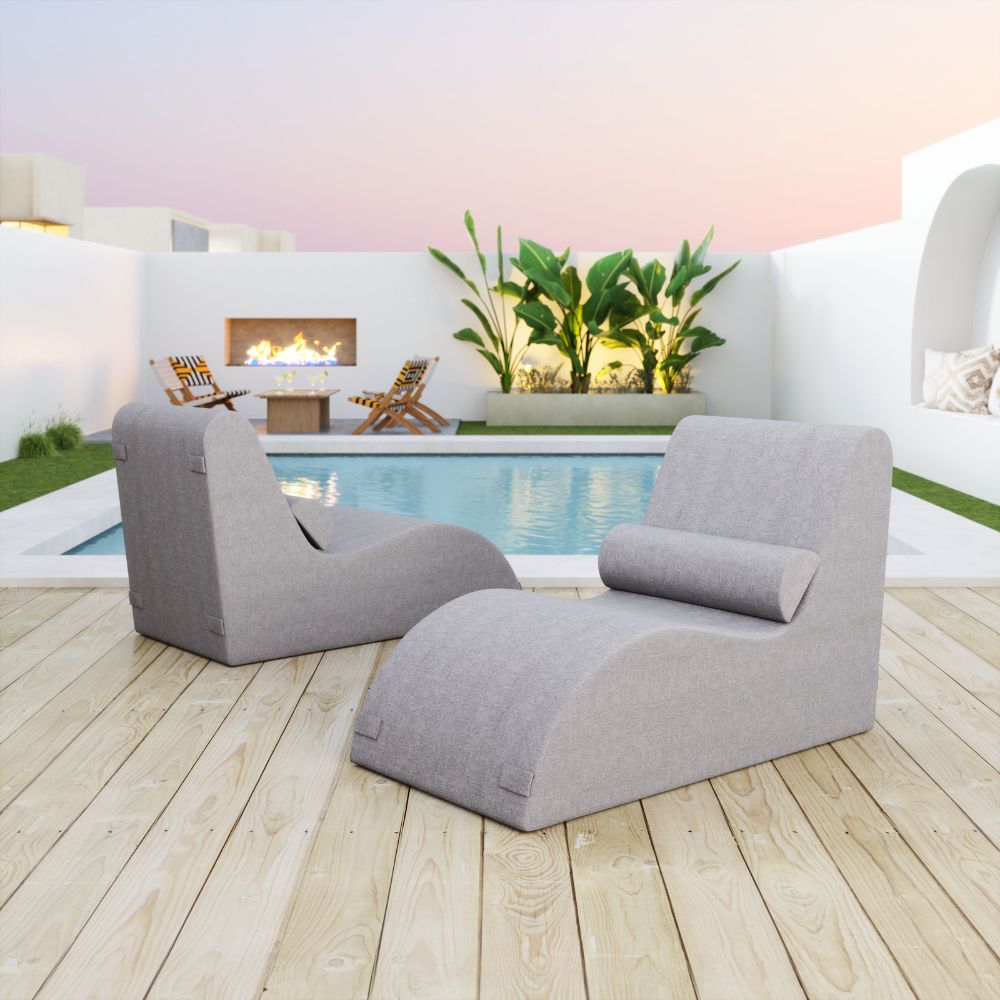 Luanda Lounge Chair Gray — My Space My Home